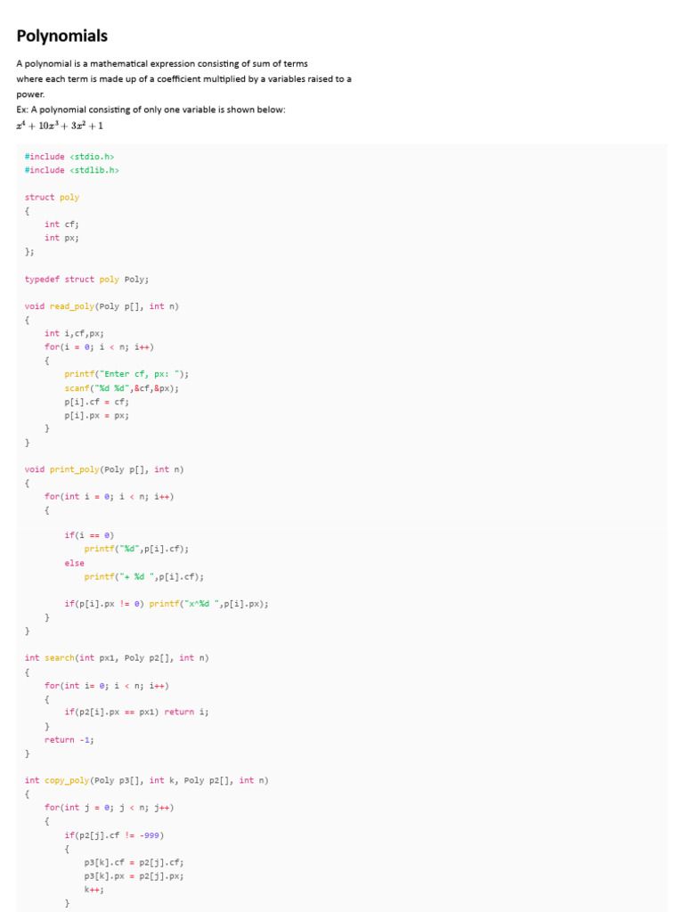 All Polynomial | PDF