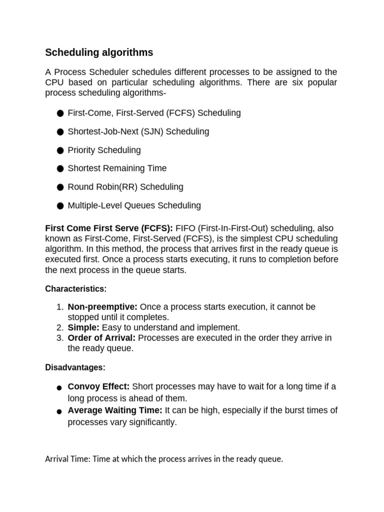 Lecture18-23 - Scheduling Algorithms | PDF