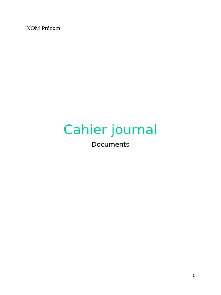 Cahier Journal Maternelle Documents Complementaires Modifiable Mise A ...