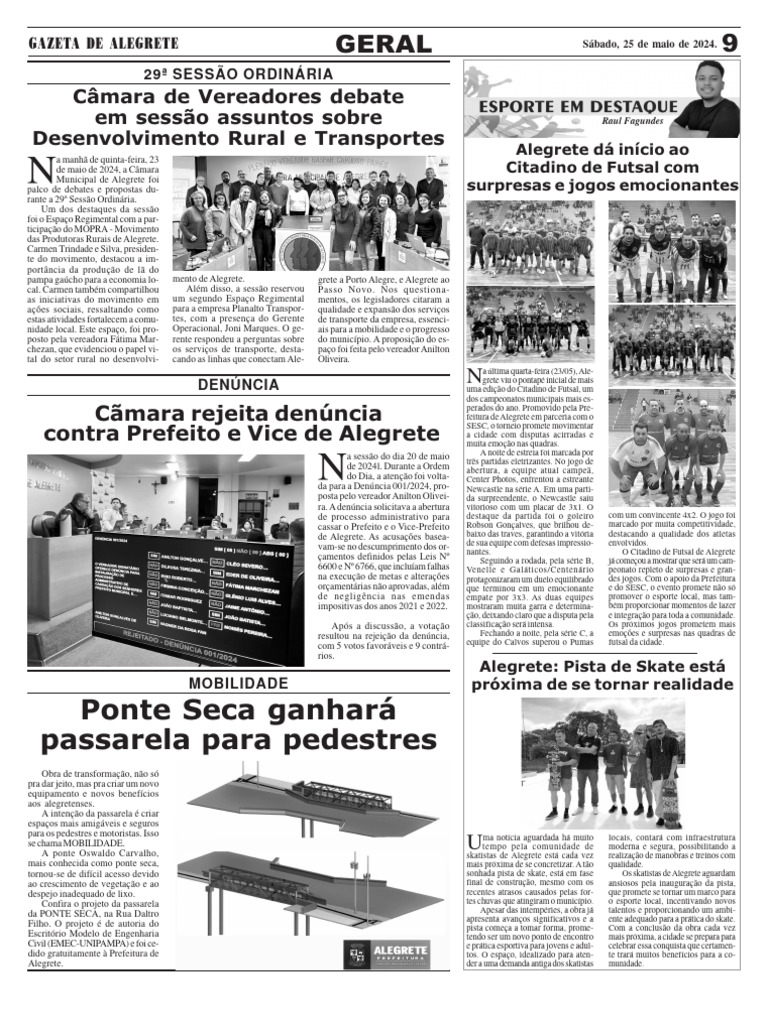 Gazeta Alegrete 09 | PDF