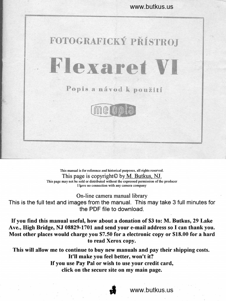 Flexaret Vi-Czech | PDF