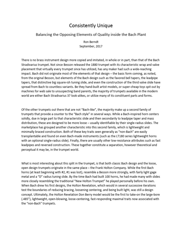 Consistently Unique | PDF