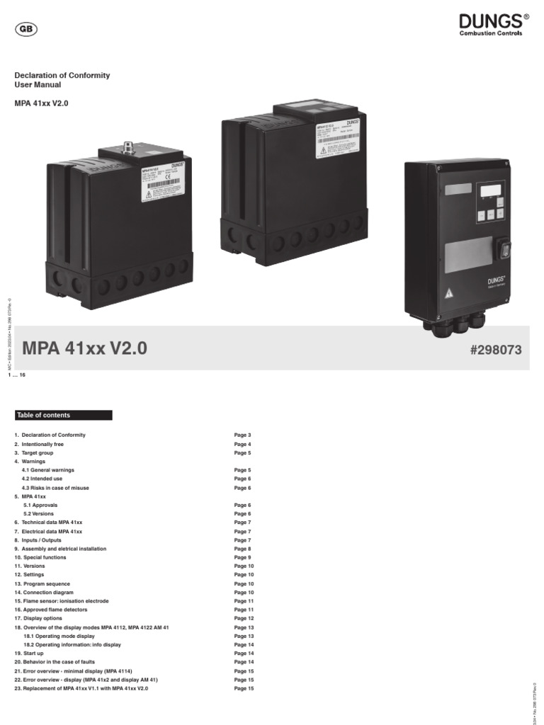 Mpa 41 v20 Series | PDF