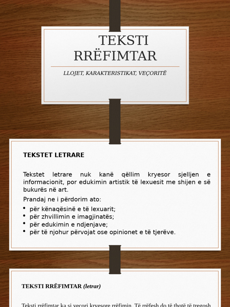 Teksti Rrëfimtar | PDF