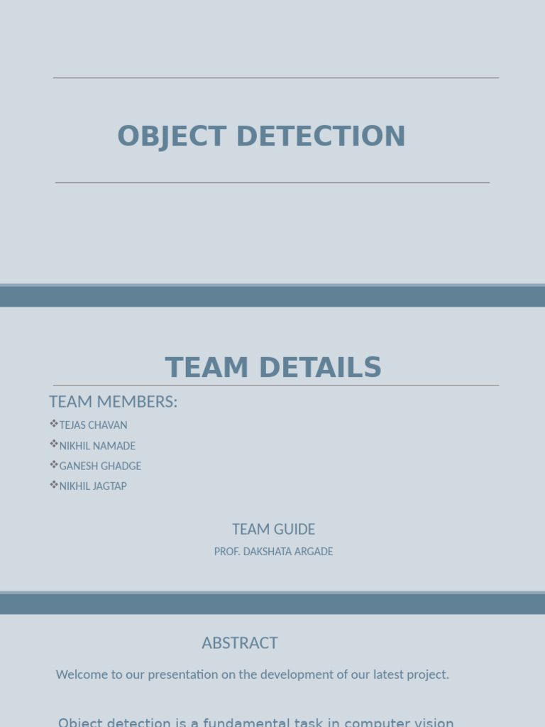 Object Detection | PDF