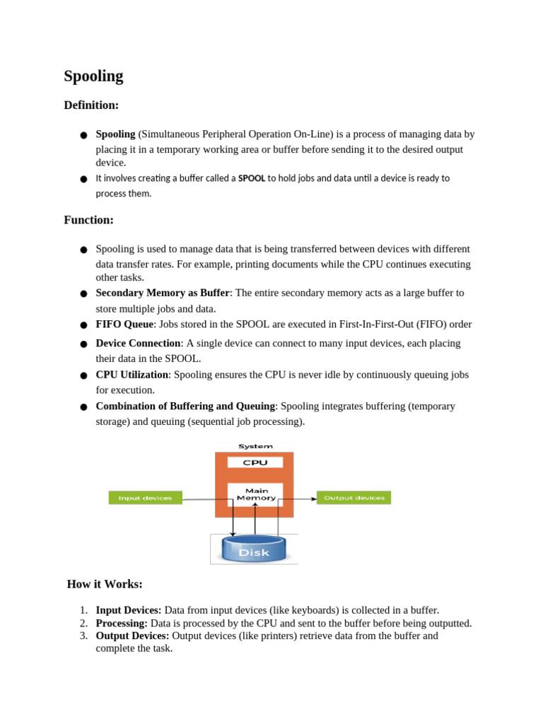 Lecture12 Spooling | PDF