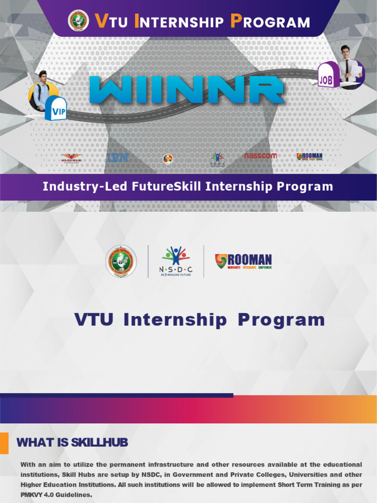 Vtu Internship Brochure | PDF