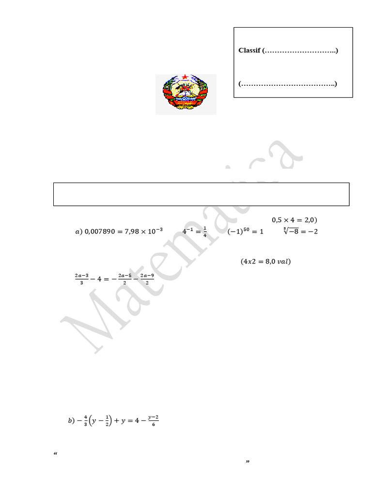 ASC1 8a - MAT. VA - II Rimestre 2024 | PDF