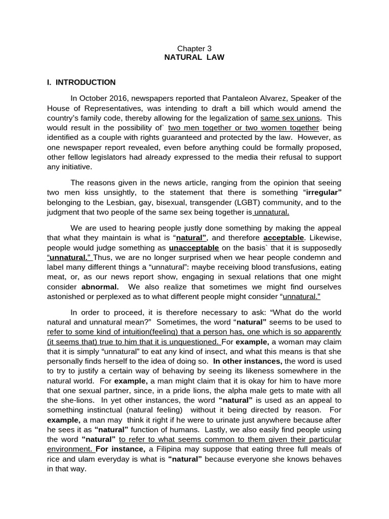 ETHICS Chapter III | PDF