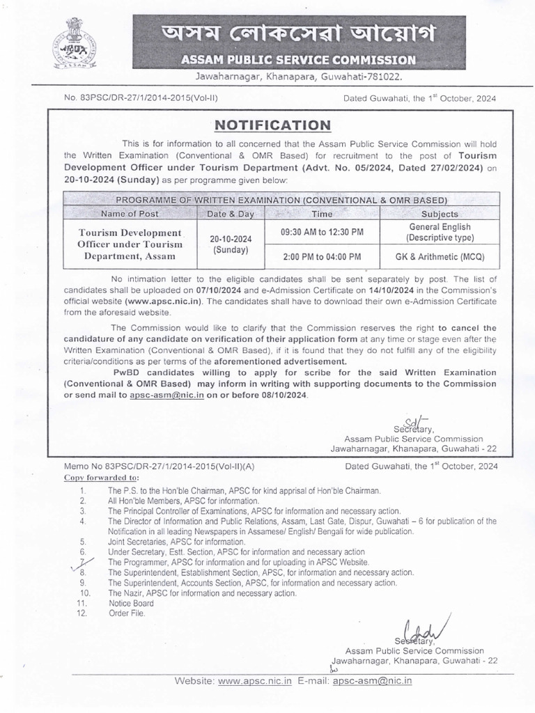 Notif Programme TDO 05 2024 01102024 | PDF
