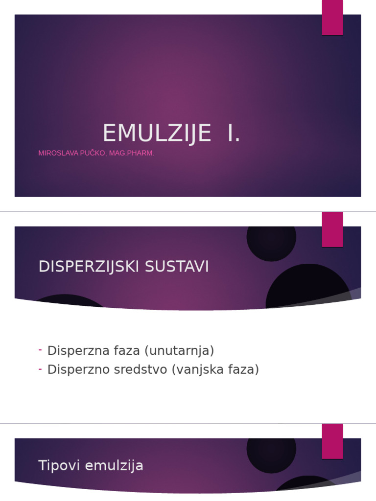 EMULZIJE | PDF