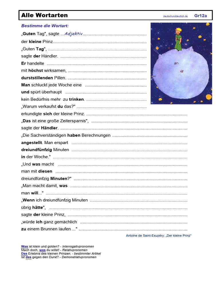 Alle Wortarten | PDF