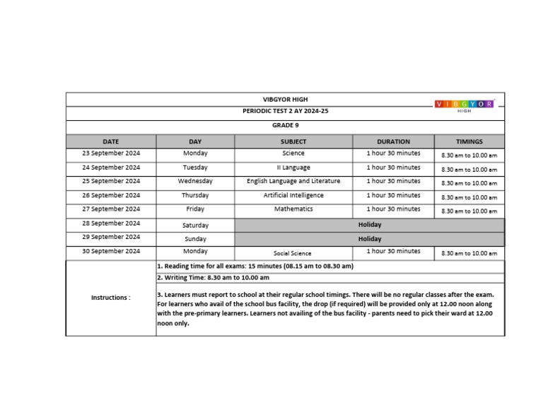 Annexure 1. A. 2 Cbse - GR 9 pt2 - TT - Ay24 25 | PDF