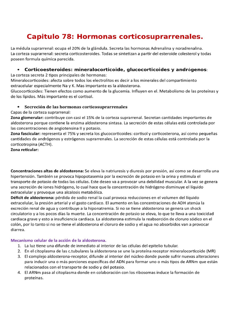 Resumen Guyton Capítulo 78 | PDF