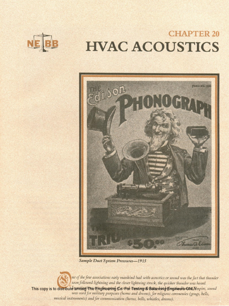 HVAC Acoustics NEBB Enviromental Systems Technology | PDF