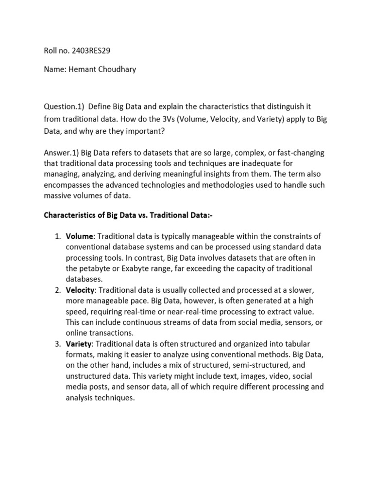 2403RES29 - Hemant Choudhary - CS546 - Assignment - 1 | PDF | Apache Hadoop | Big Data