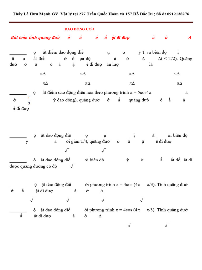 Dao Đ NG Cơ 4 | PDF
