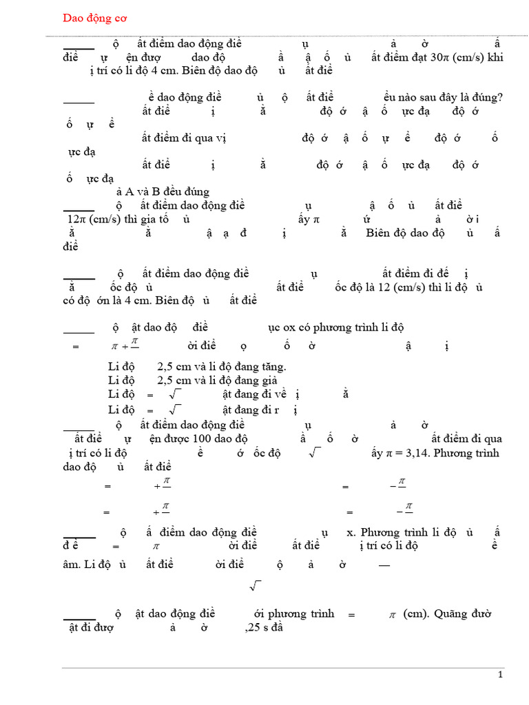 Dao Đ NG Cơ 5 | PDF
