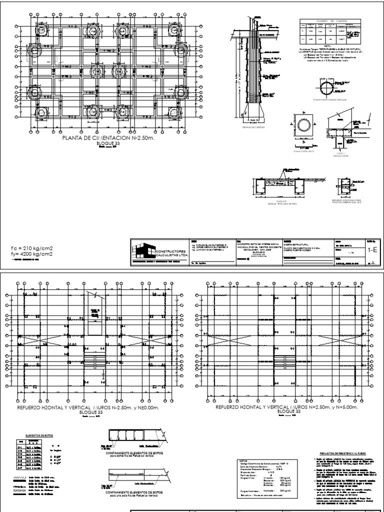 Anexo1.2. UEU - 4 PLANOS ESTRUCTURALES | PDF