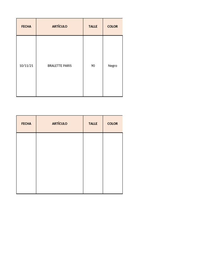 Planilla de Costos Producto | PDF