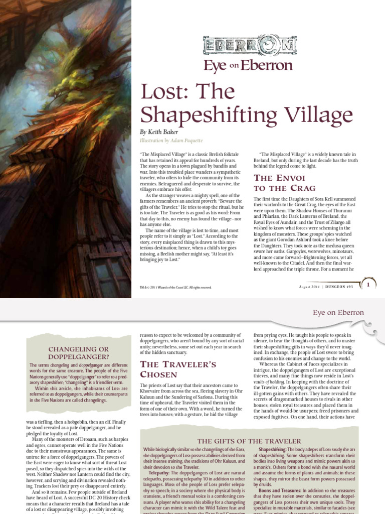 03 - Lost, The Shapeshifting Village | PDF | Religion & Spirituality | General Fiction