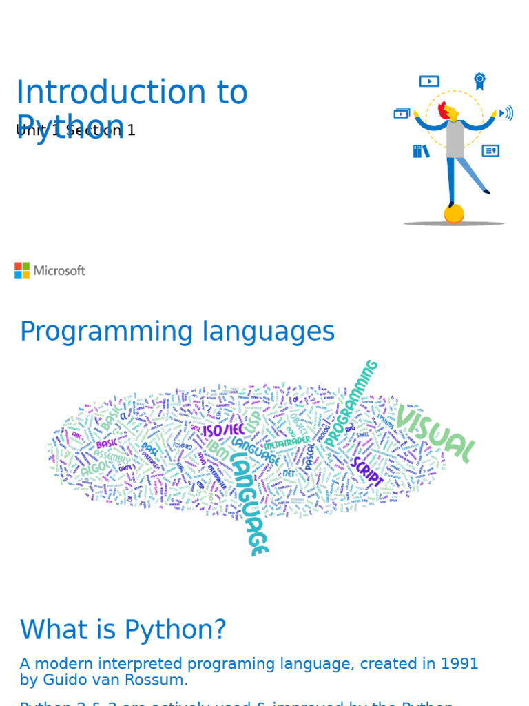 Unit1 IntroPython | PDF Unit1 IntroPython | PDF