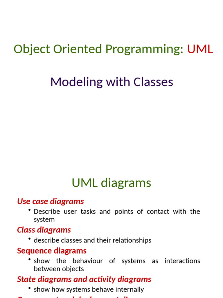 Lec6 UML Diagrams A | PDF