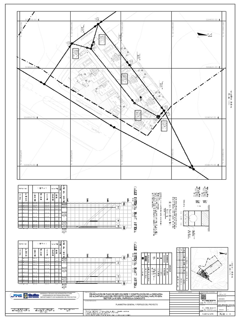 4.2) Planimetria y Altimetria Alcantarillado Proyecto Haru Rivera ...