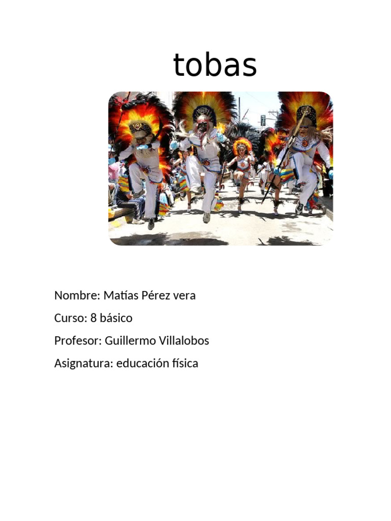 Tobas | PDF