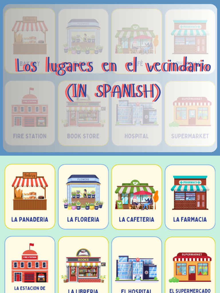 Los Lugares en El Vecindario (In Spanish) | PDF