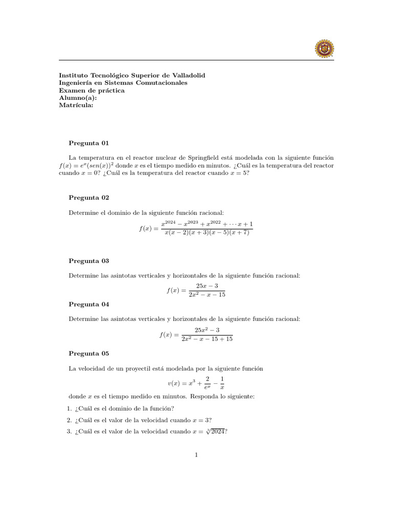 Examen de Practica | PDF