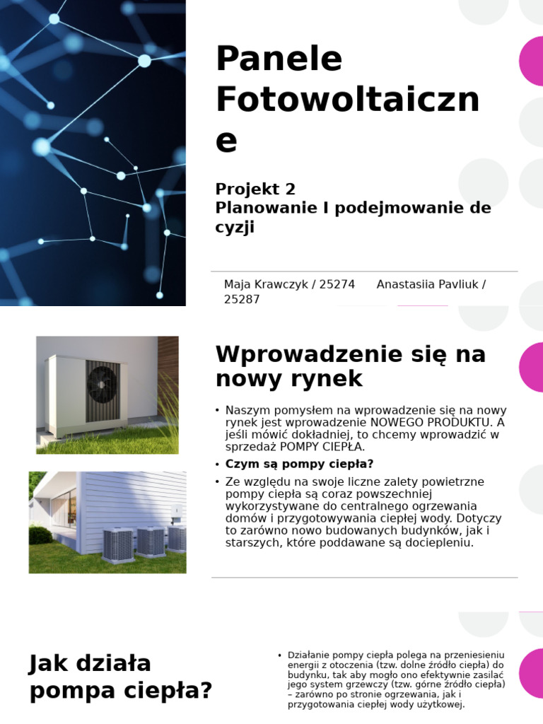 Panele Fotowoltaiczne (Projekt 2) | PDF