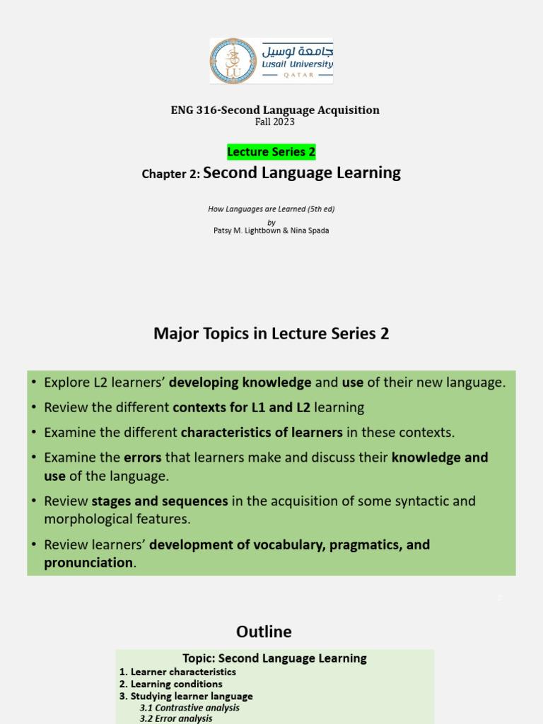 SLA-HLAL-Chap2-Slide Deck 2 | PDF