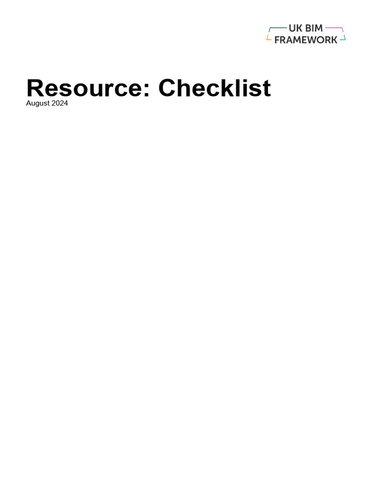 Resource Checklist | PDF
