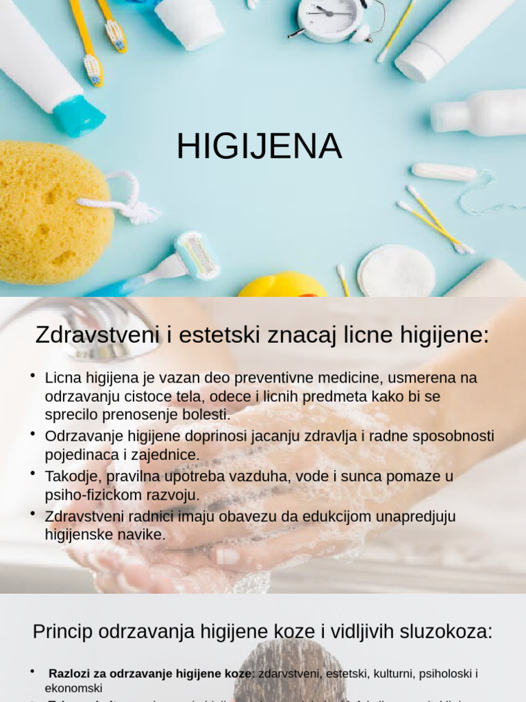 HIGIJENA Prezentacija | PDF
