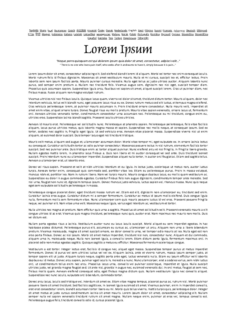 Lorem Ipsum - All The Facts - Lipsum Generator5 | PDF