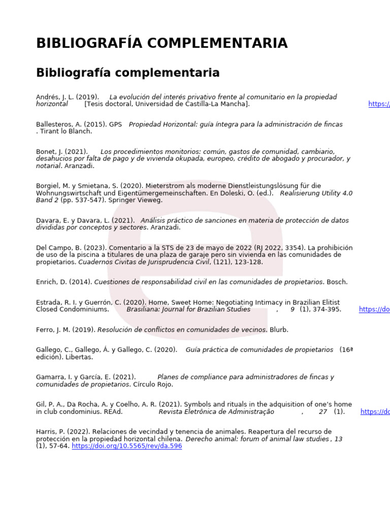 Bibliografia Complementaria | PDF