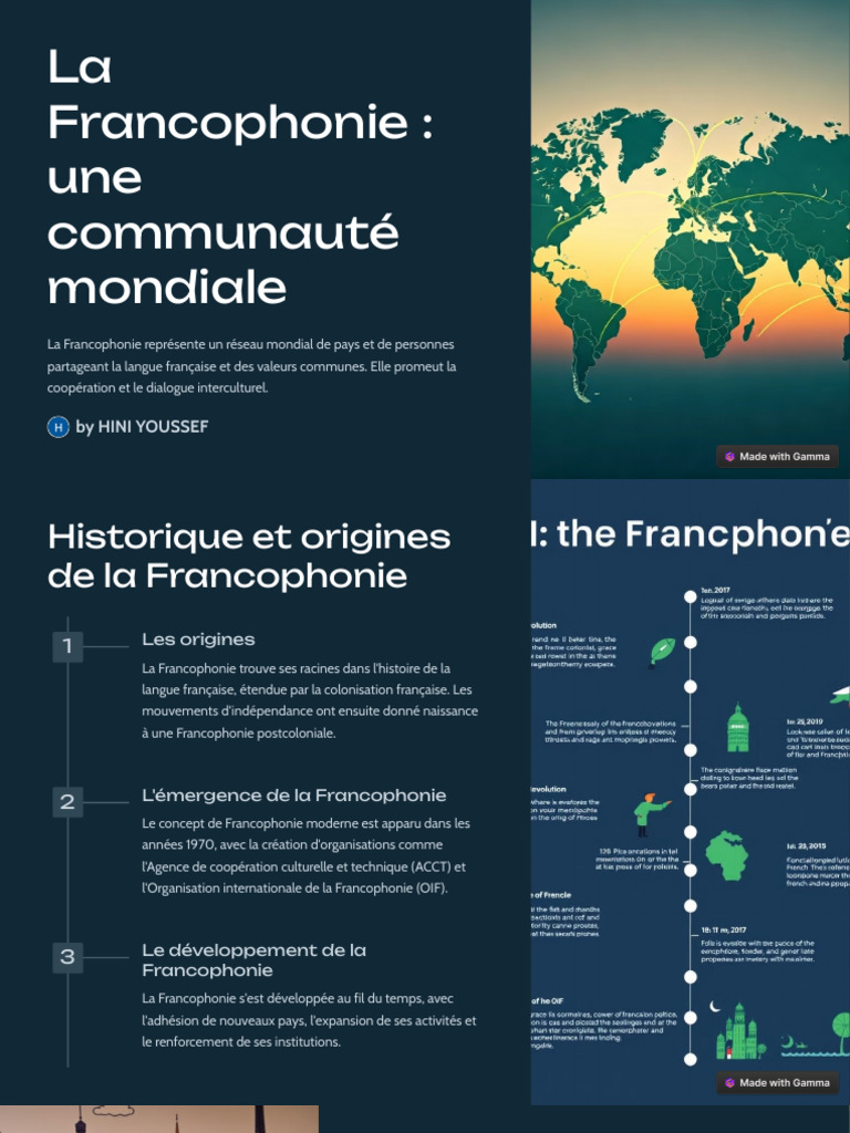 La Francophonie Une Communaute Mondiale | PDF