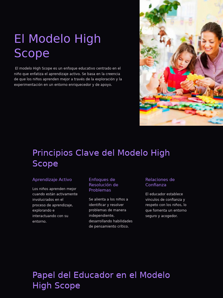 El Modelo High Scope | PDF