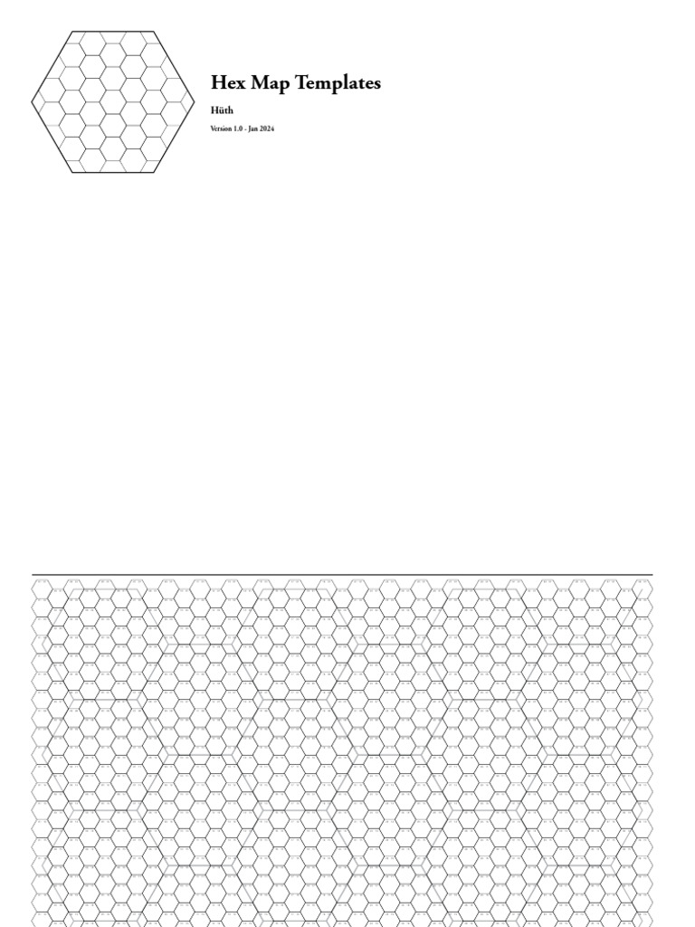 Huth Hexmap Templates Jan2024 | PDF