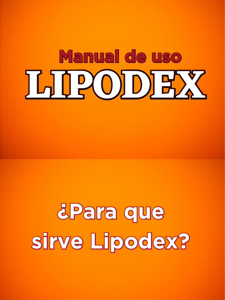 Manual de Lipodex | PDF