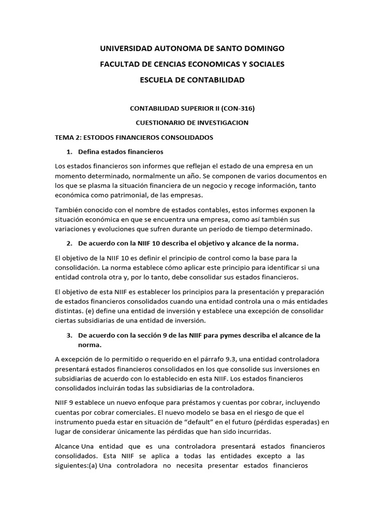 Contab Superior 2 Unid. 2 Tarea 1-3 | PDF