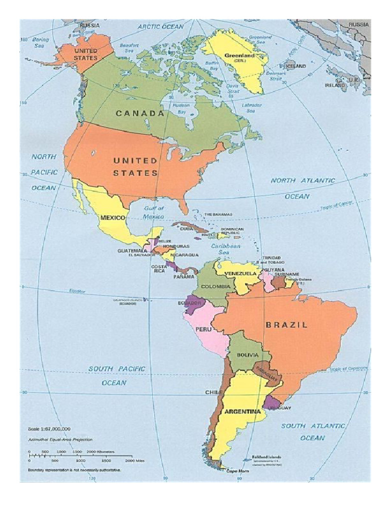 Mapa de America | PDF