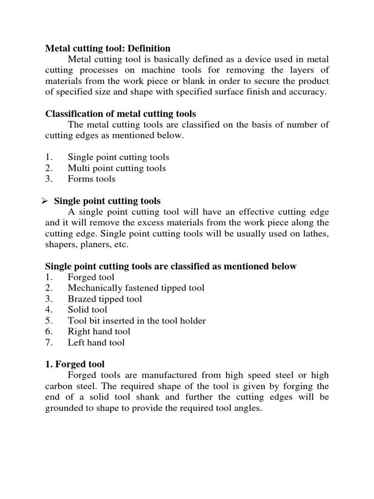 Metal Cutting Machine Tools - Definitions, Classifications | PDF | Crafts | Home & Garden