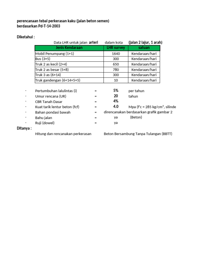 Perhitungan KJR 2 Ariq Novaldy | PDF