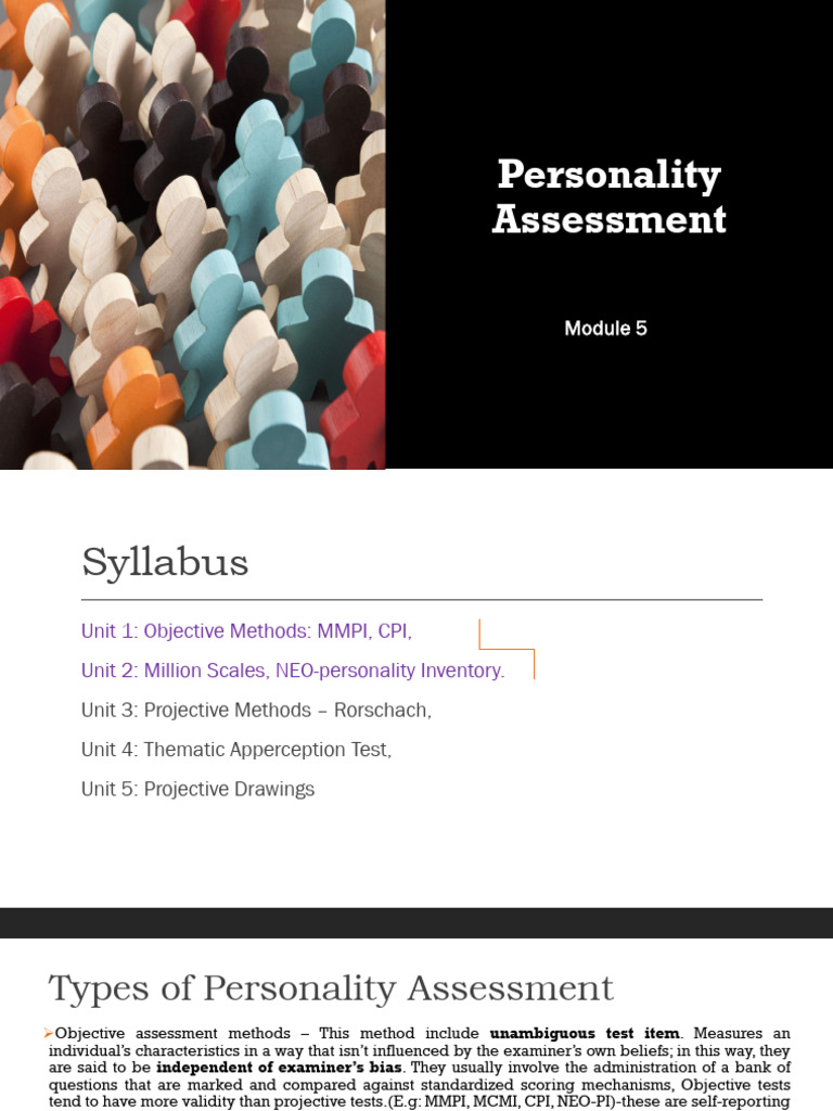Module 5 - Personality Assessment (Projective) | PDF