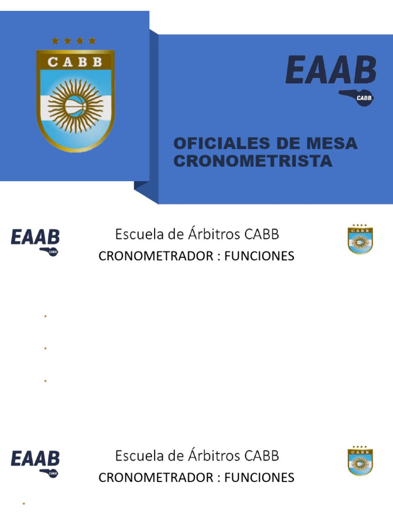 Eaab Cabb - Oficiales de Mesa - Cronometrador | PDF | Deportes de ...