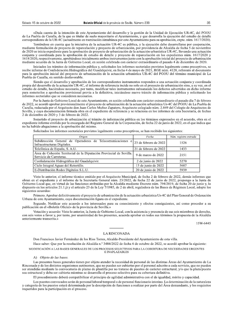 Bases Generales Bop 151022 | PDF