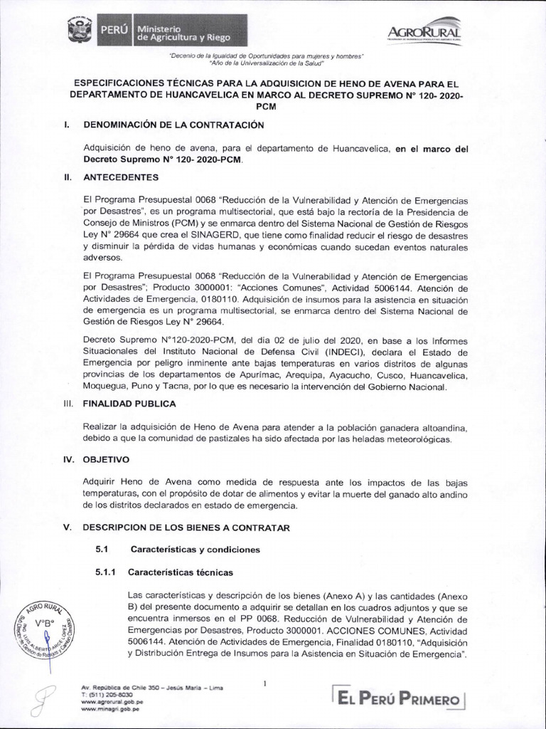 Eett - Heno de Avena Huancavelica | PDF