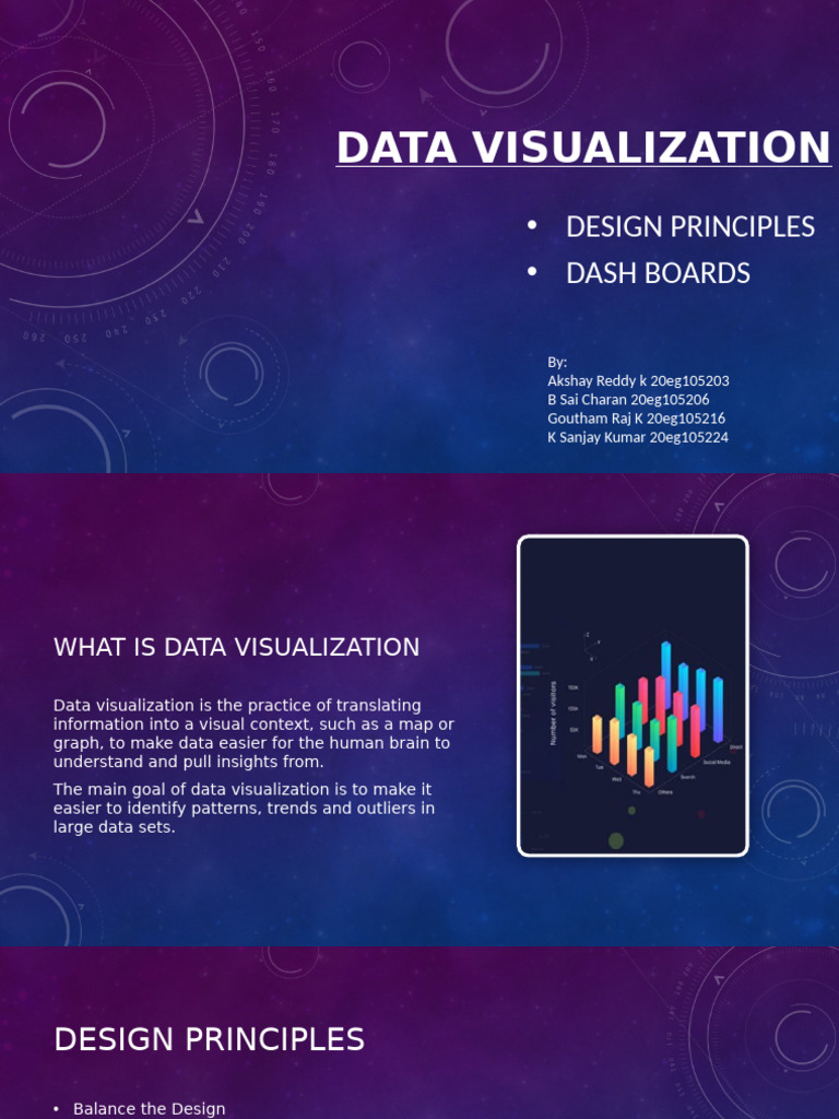 Data Visualization: Design Principles Dash Boards | PDF